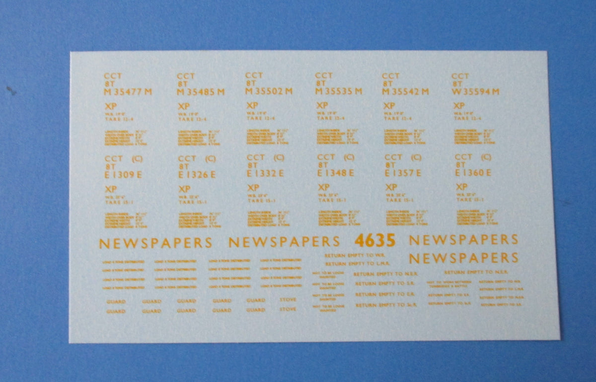 MM-4635 MODELMASTER Ex L.M.S. & L.N.E.R. 'C.C.T' Passenger Vans YELLOW ...