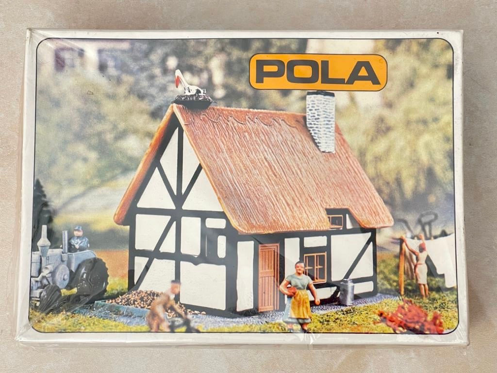 PO-B516 POLA Timber framed and thatched cottage new kit in unopened bo ...