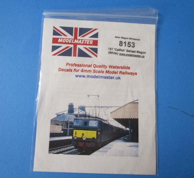 MM-8153 MODELMASTER 19 Ton "CATFISH" Ballast Wagon - white, decals – my ...