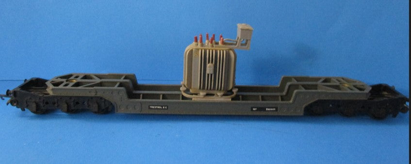 R242-P04 HORNBY 55 Ton "Trestrol" Trolley Wagon BR Grey B901600 with T ...