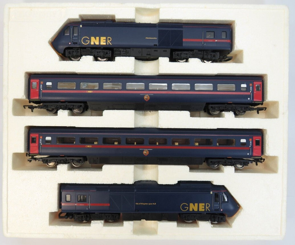 R2612 Hornby HST Inter city 125 GNER 4 car set - 43118 City of Kingsto ...