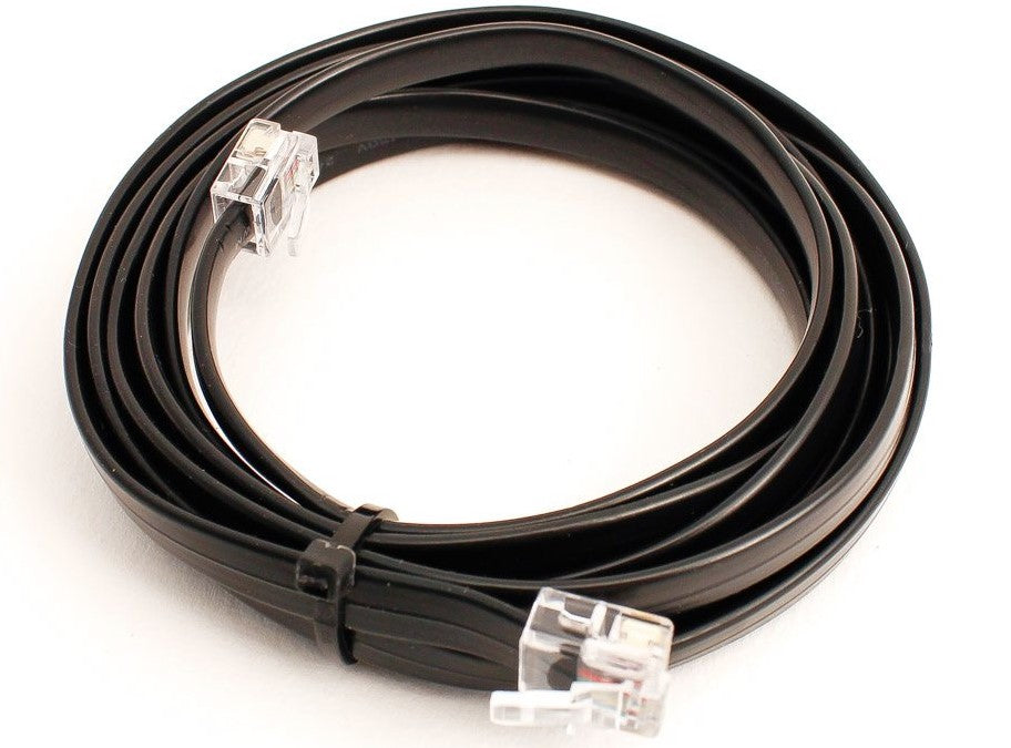 RJ12-7 NCE 6 Wire Straight Cab Bus Cable - 7ft (for use with NCE, MRC ...