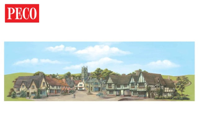 SK-16 PECO Backscene Large Town – my british model trains