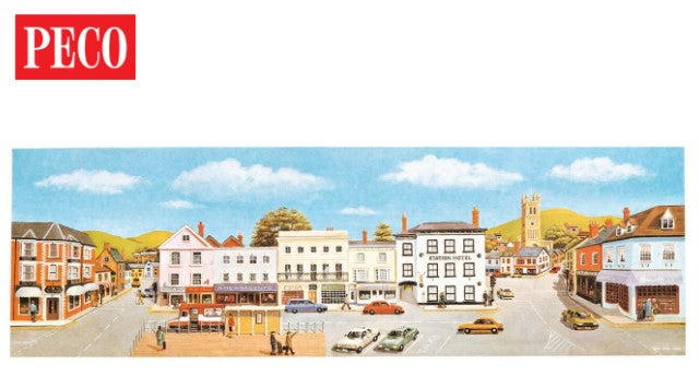 SK-29 PECO Backscene large market town centre – my british model trains