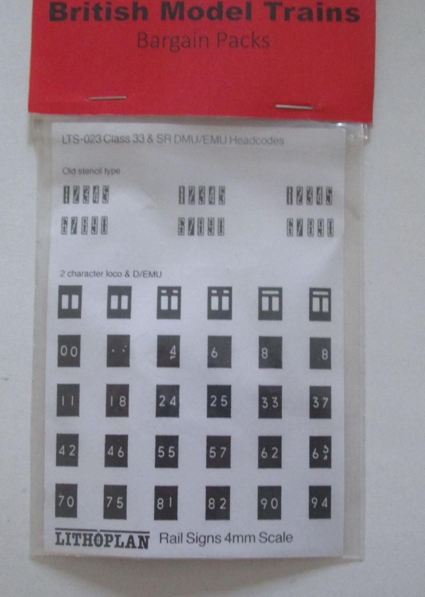BP151 LTS-023 Class 33 and SR DMU/EMU headcodes – my british model trains