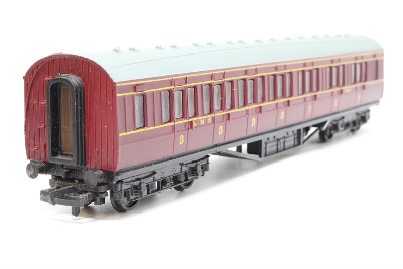 37109 MAINLINE LMS 57 foot 1st/3rd class corridor Coach crimson - BOXE ...